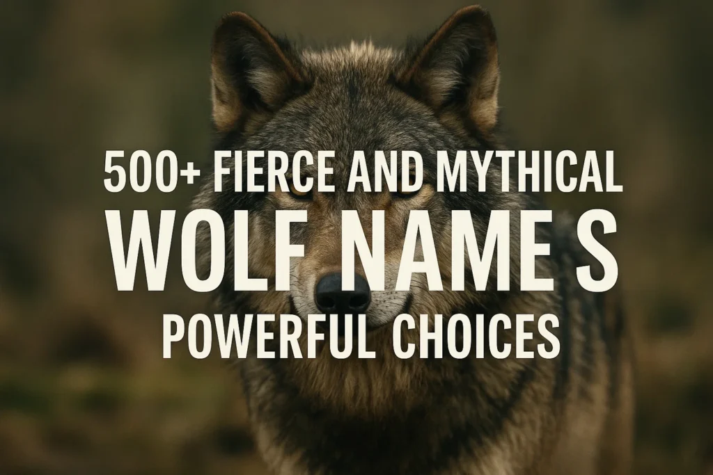 500+ Fierce and Mythical Wolf Names: Powerful Choices