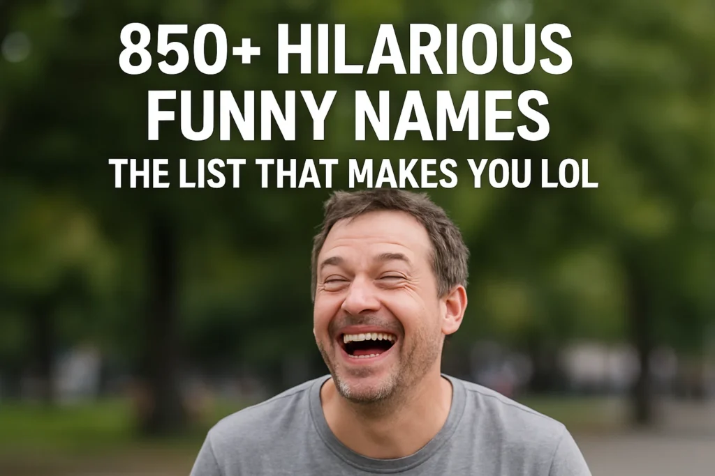 850+ Hilarious Funny Names: The List That Makes You LOL